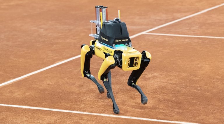 The return of Yellow, Prosegur’s robot dog - Mutua Madrid Open